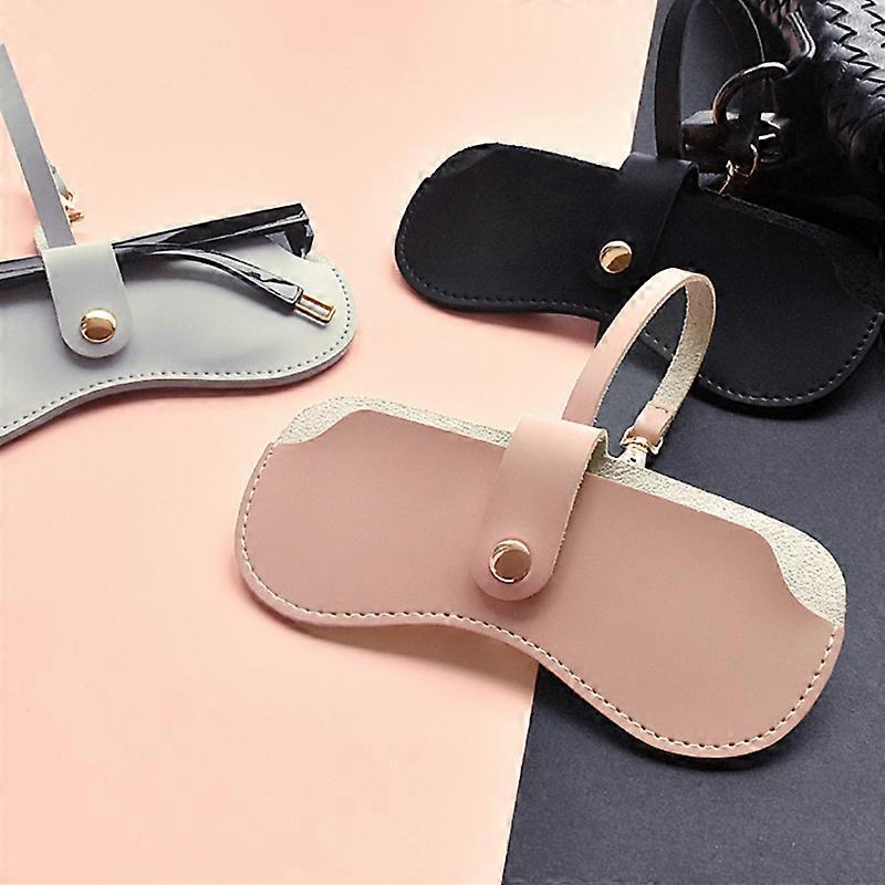 New Simplicity Snap Glasses Case Pu Leather Eye Glasses Container Cover ...
