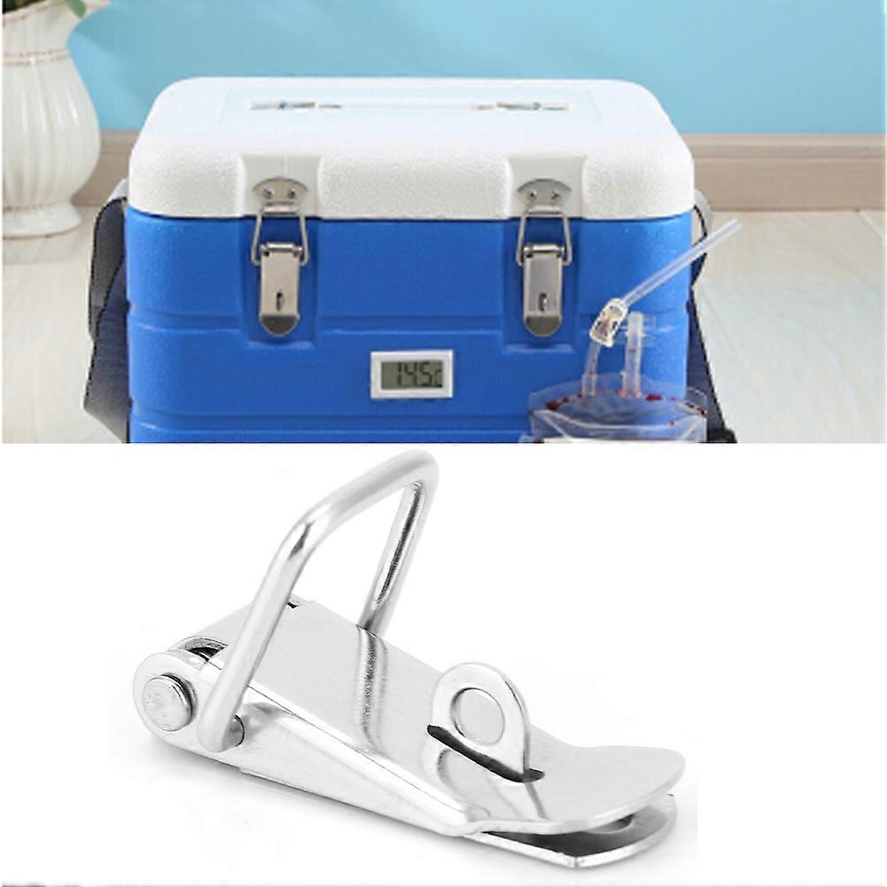 4PCS Lock Hasp Stainless Steel 304 Adjustable Spring Hasp Flat Mouth ...