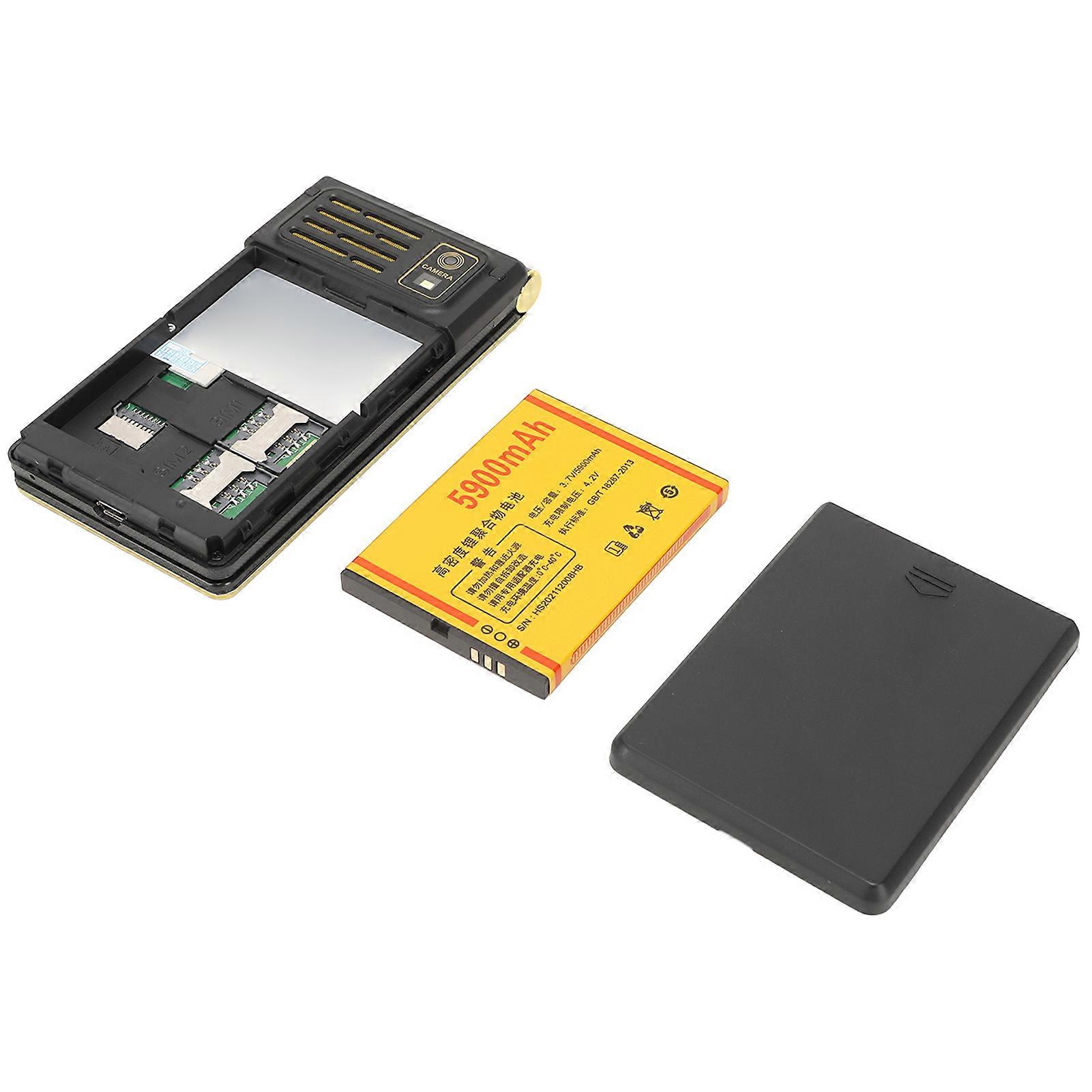 Clamshell Mobile Phone 2G Large Screen Long Standby Flip Phone 5900mAh ...