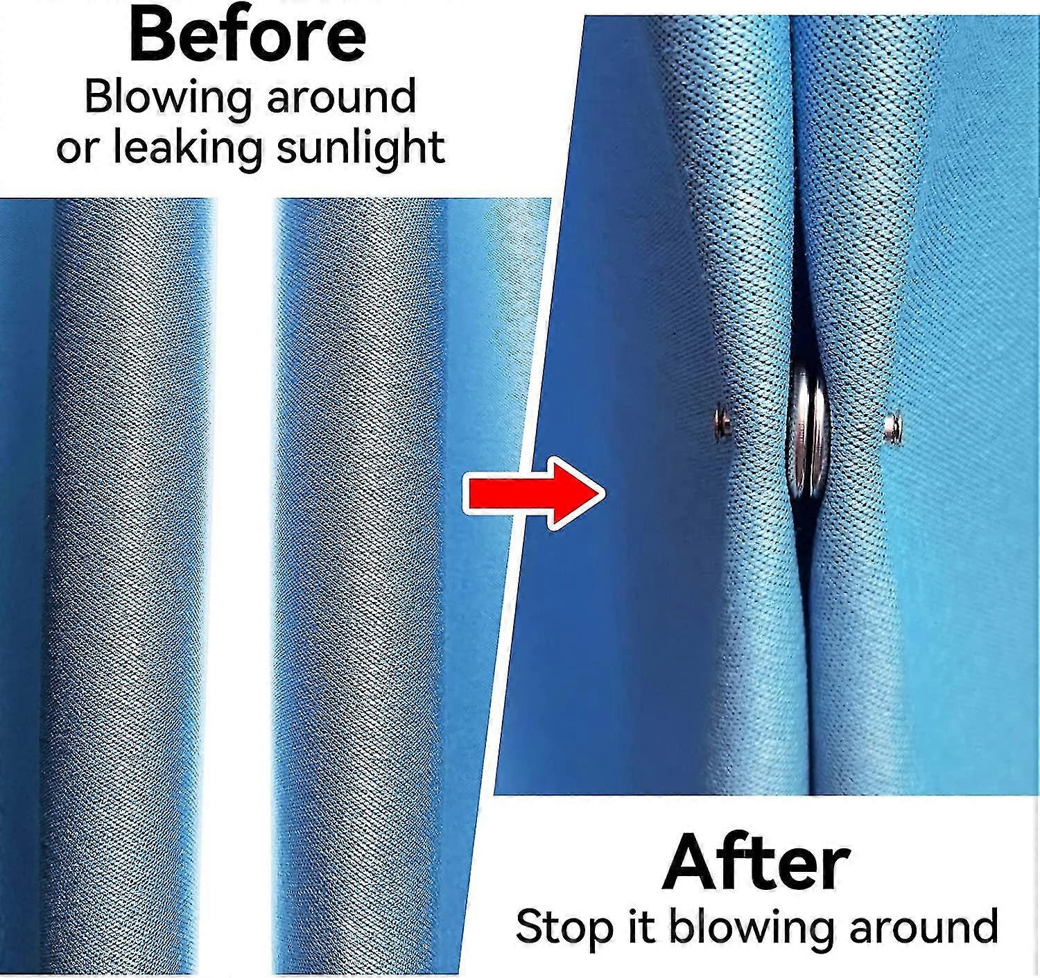 10pcs Curtain Magnets Closure, Curtain Weights Magnets With Back Tack ...