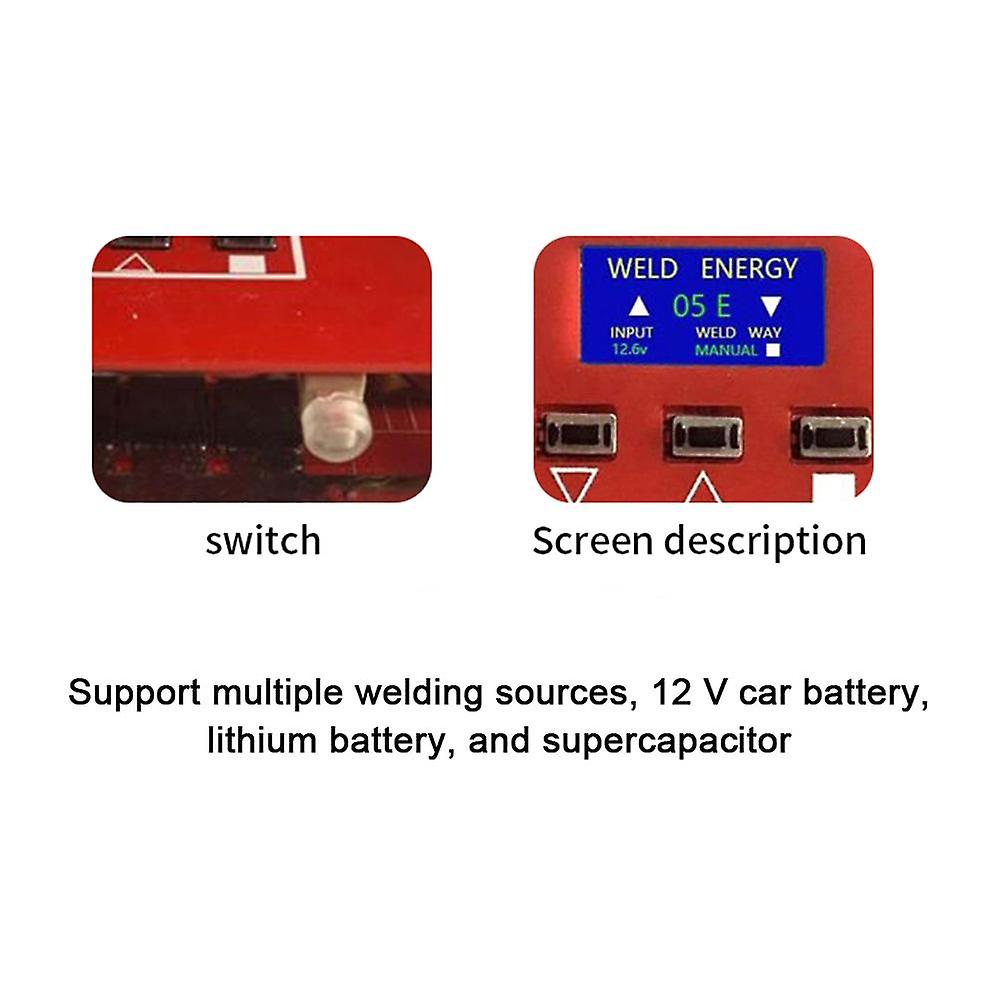 Portable Mini Spot Welder Diy Welding Machine Lcd Display 18650 Battery ...