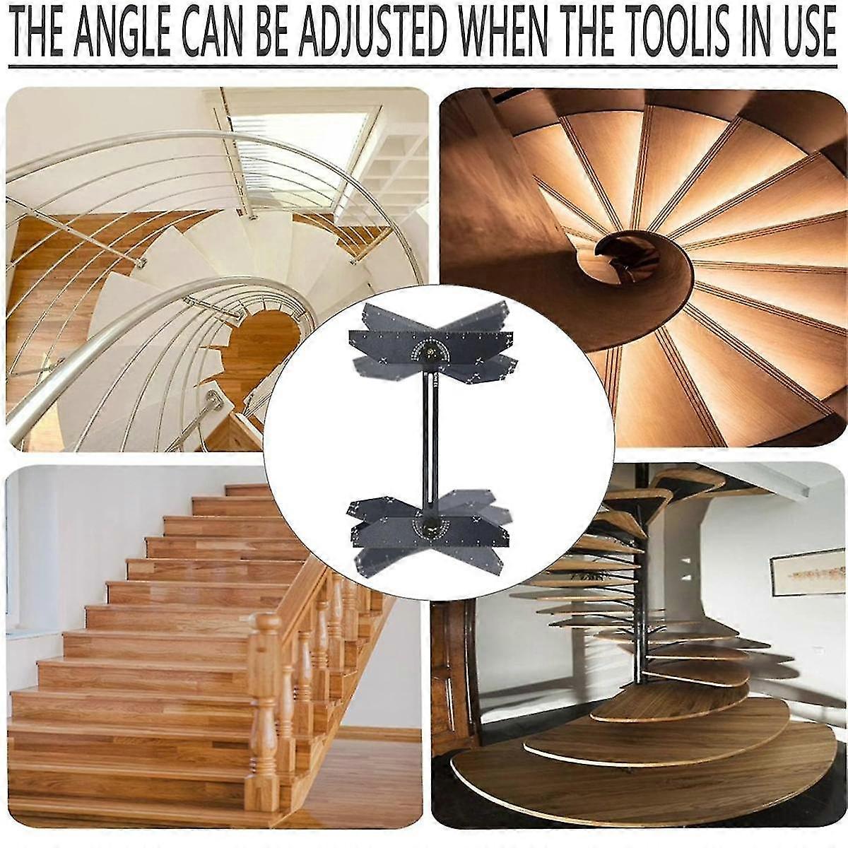 Aluminum Stair Tread Template Tool, 360rotating Stairs Treads Gauge ...
