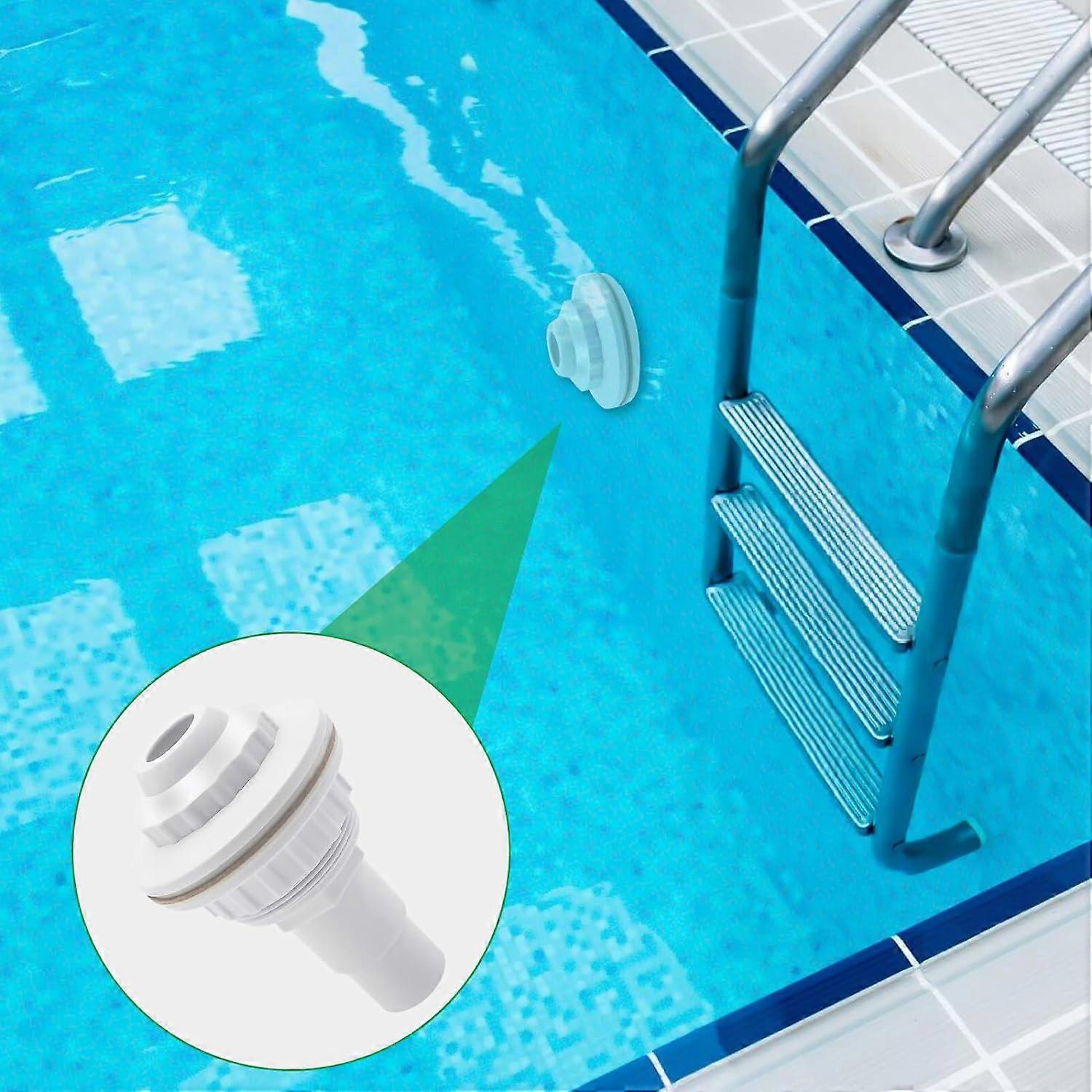 2 Pack Swimming Pool Inlet Nozzle, 32mm/38mm Hose Connection, Swimming ...