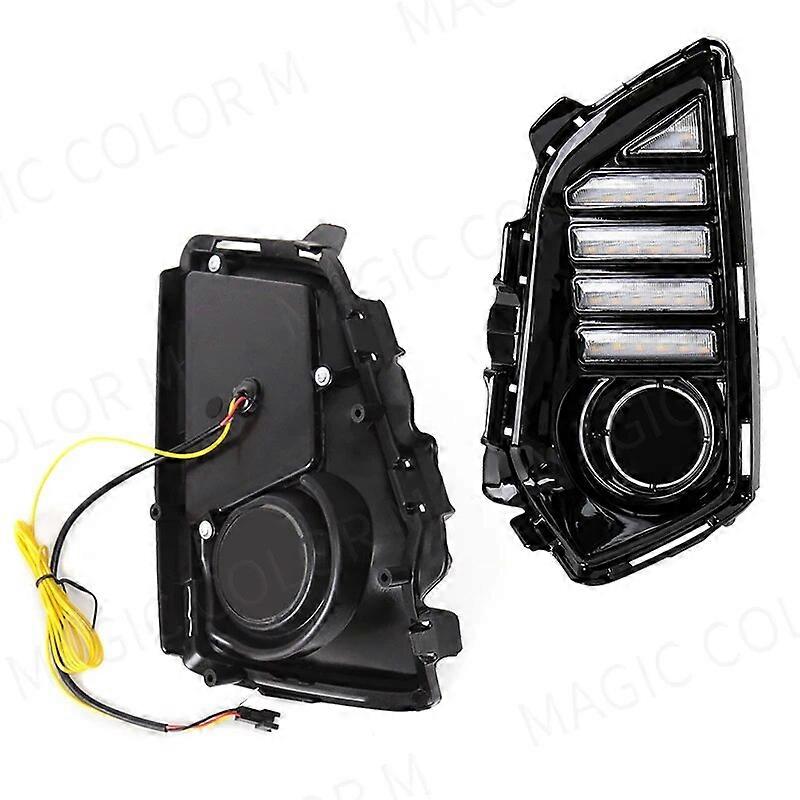 For Toyota Yaris Ativ Vios 2022 2023 Car Front Bumper LED Daytime Running Lights DRL Turn Signal ...