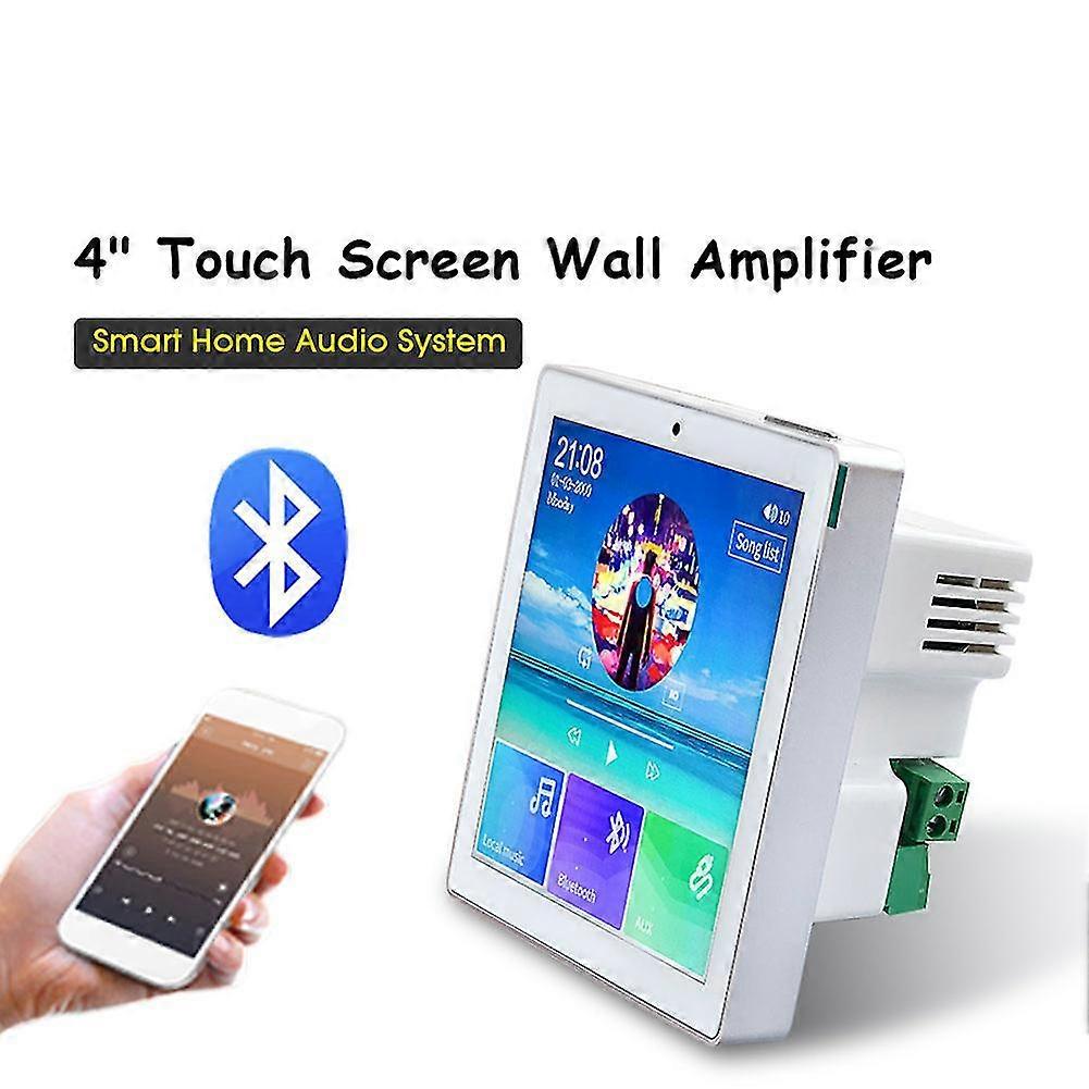4 Channel Wireless Bluetooth Wall Amplifier With Touch Screen Fm Radio ...