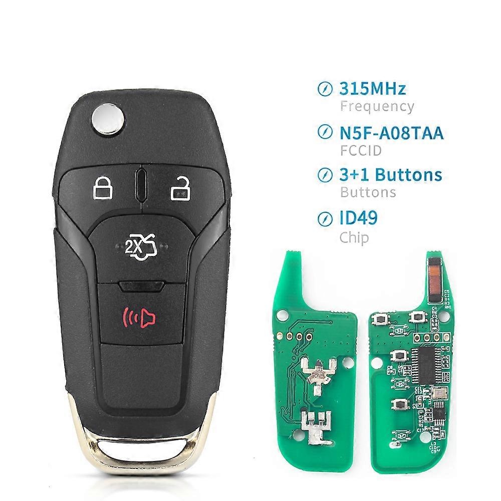 Dandkey For Ford Key Car Remote Key For Ford F150 Ranger 2015 - 2018 ...