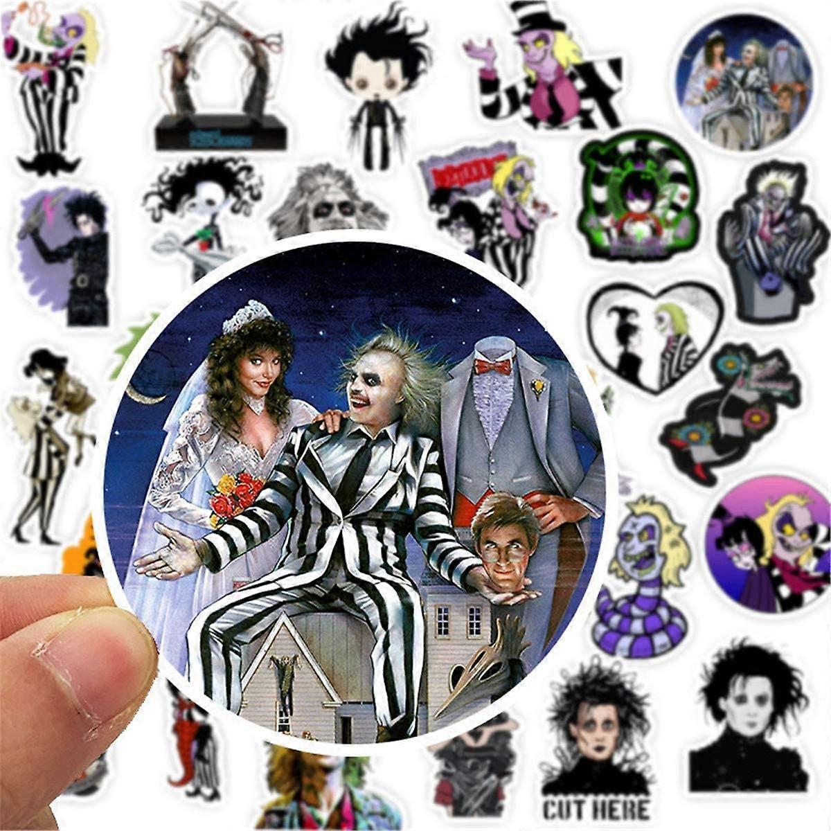 Decal Stickers 50 PCS Tim Burton Film Laptop Sticker Waterproof Vinyl ...