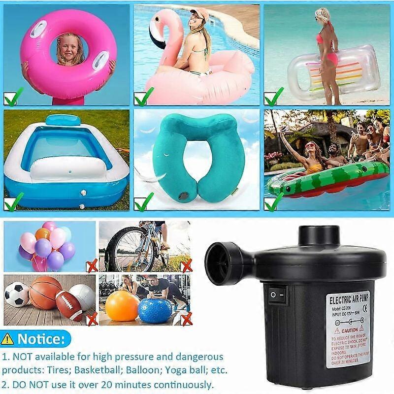 Electric Pump Inflator Deflator 2 in 1, Electric Inflator Inflatable ...