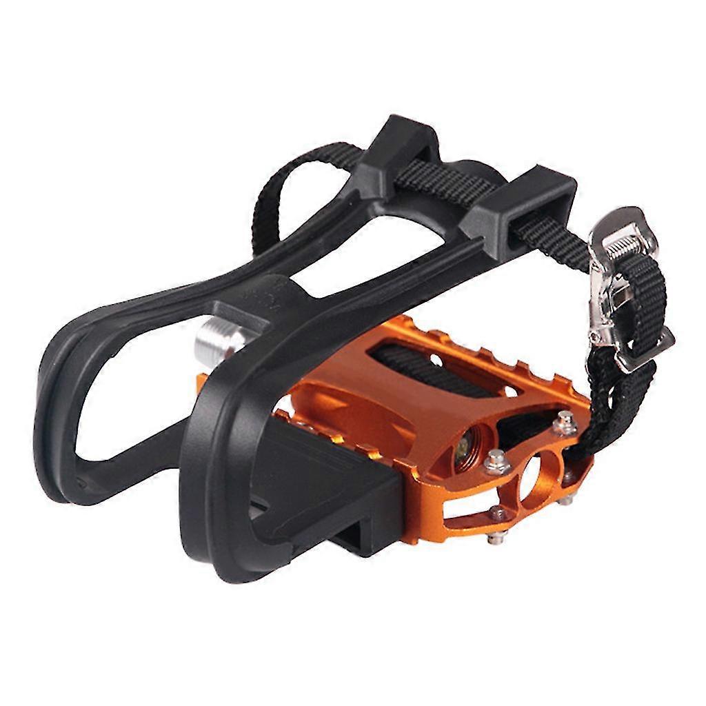 MTB Road Bike Pedals Toe Cages - Cycling Pedals Toe Clip Straps | Fruugo UK