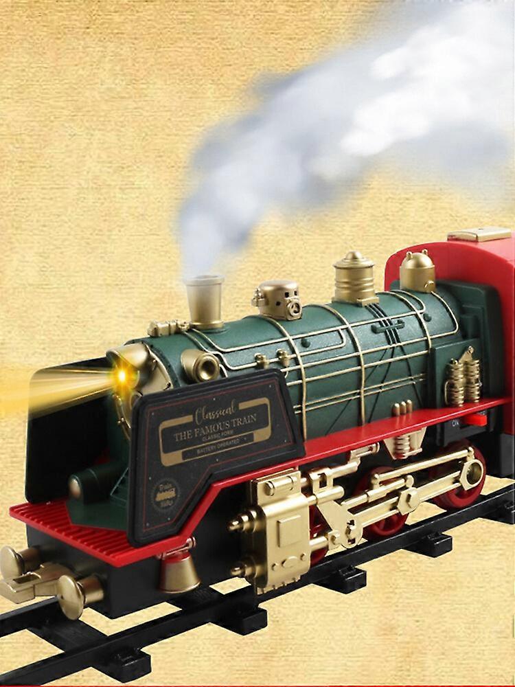 100% Brand New Christmas Electric Train Set With Steam, Sound & Light ...