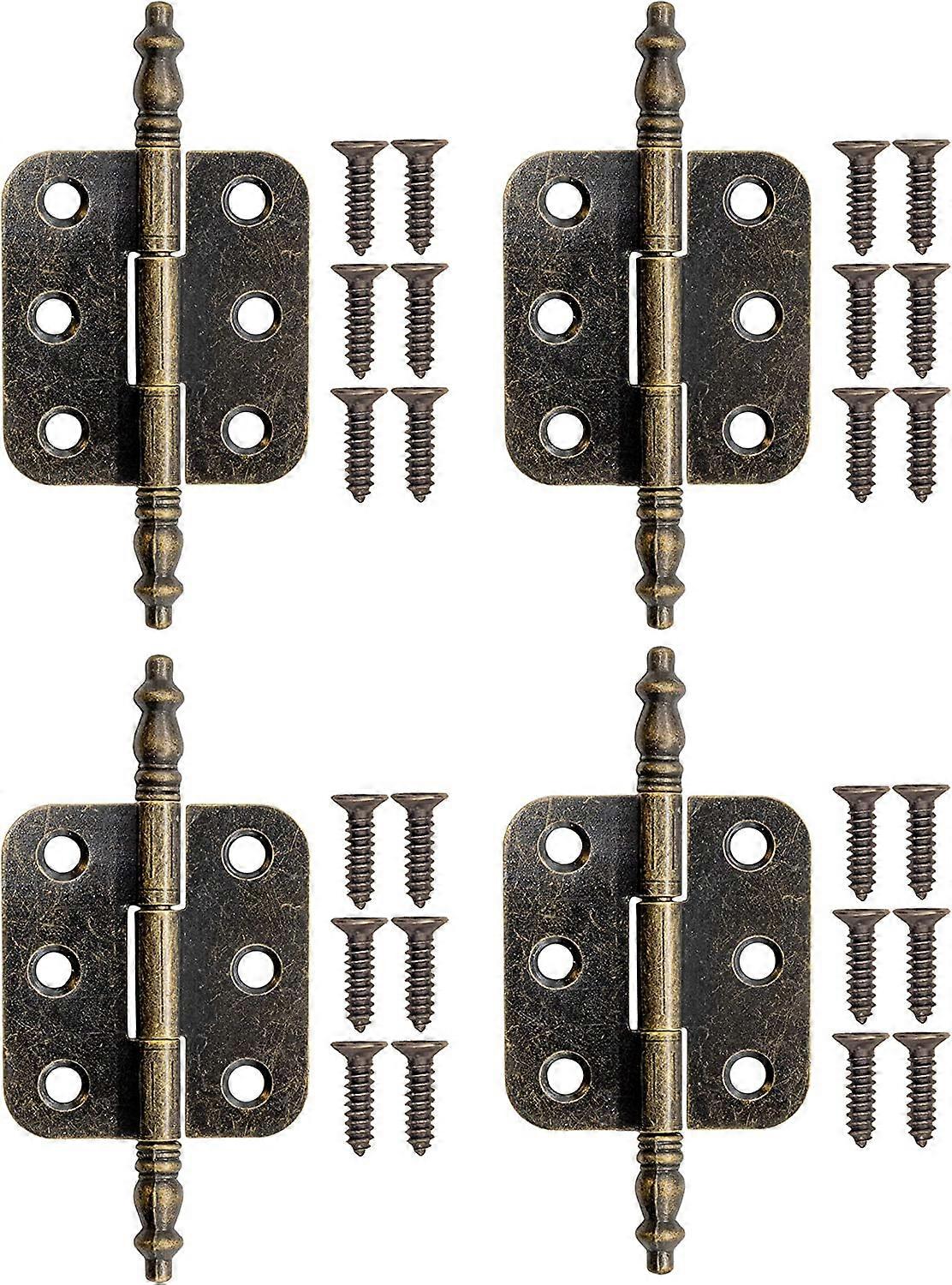 Set of 4 antique metal hinges, iron hinges, classic design, for ...