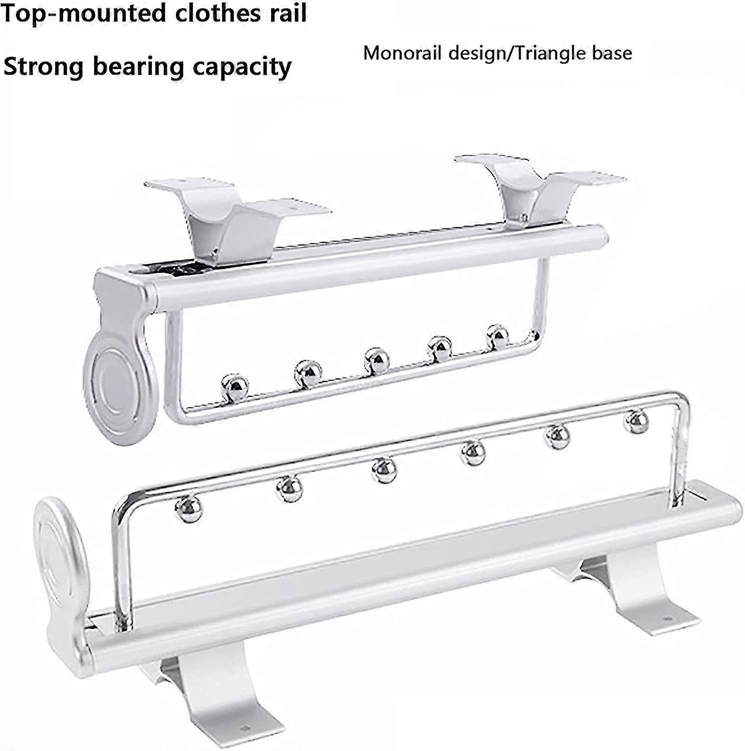 Heavy Duty Pull Out Clothes Rack Trouser Sliding Hanger, Telescopic ...