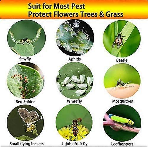 50 Pack Yellow Boards Fly Trap Stickers,Yellow Sticky Insect Traps ...