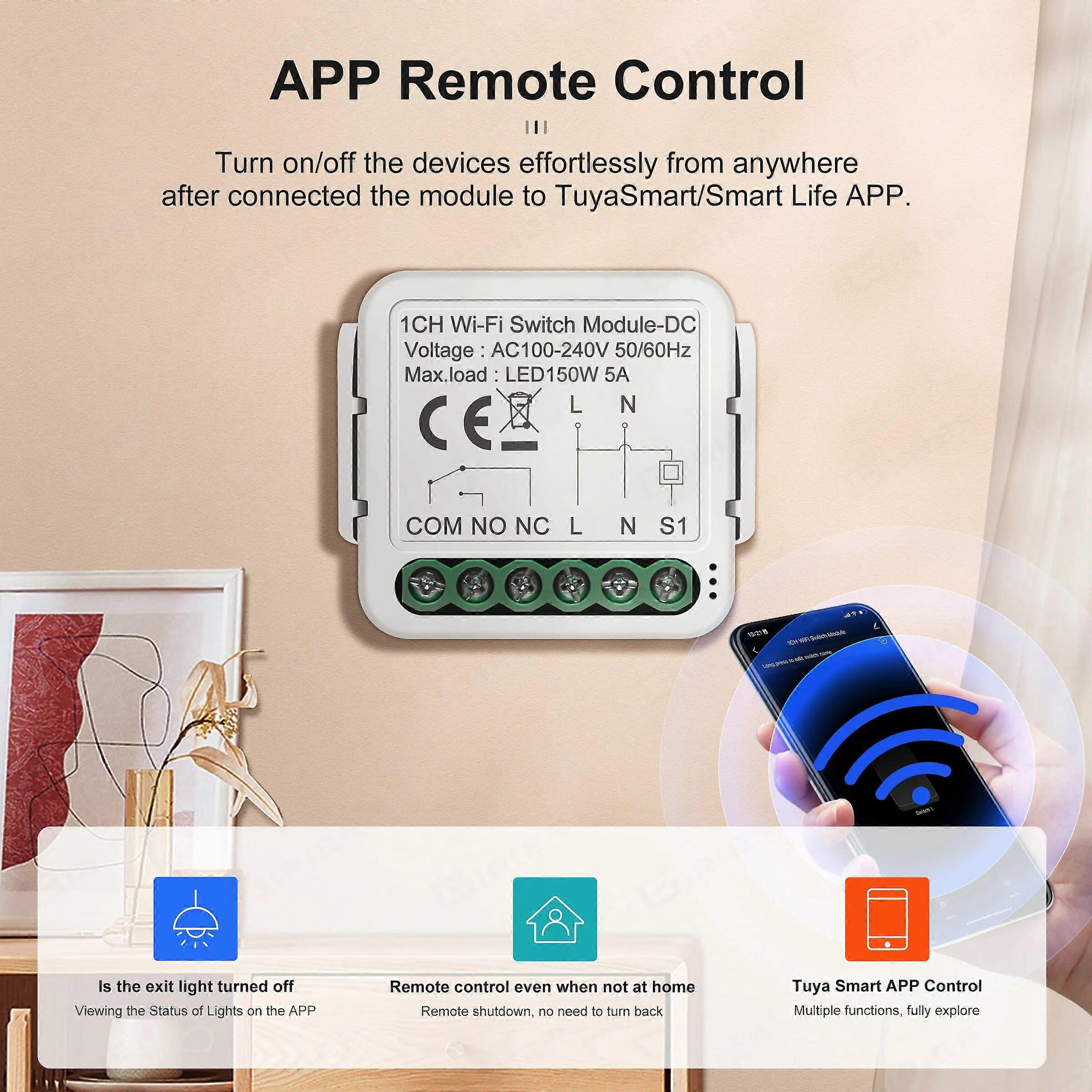GIRIER Smart Dry Contact WiFi Switch Module Smart Home DIY Breaker ...