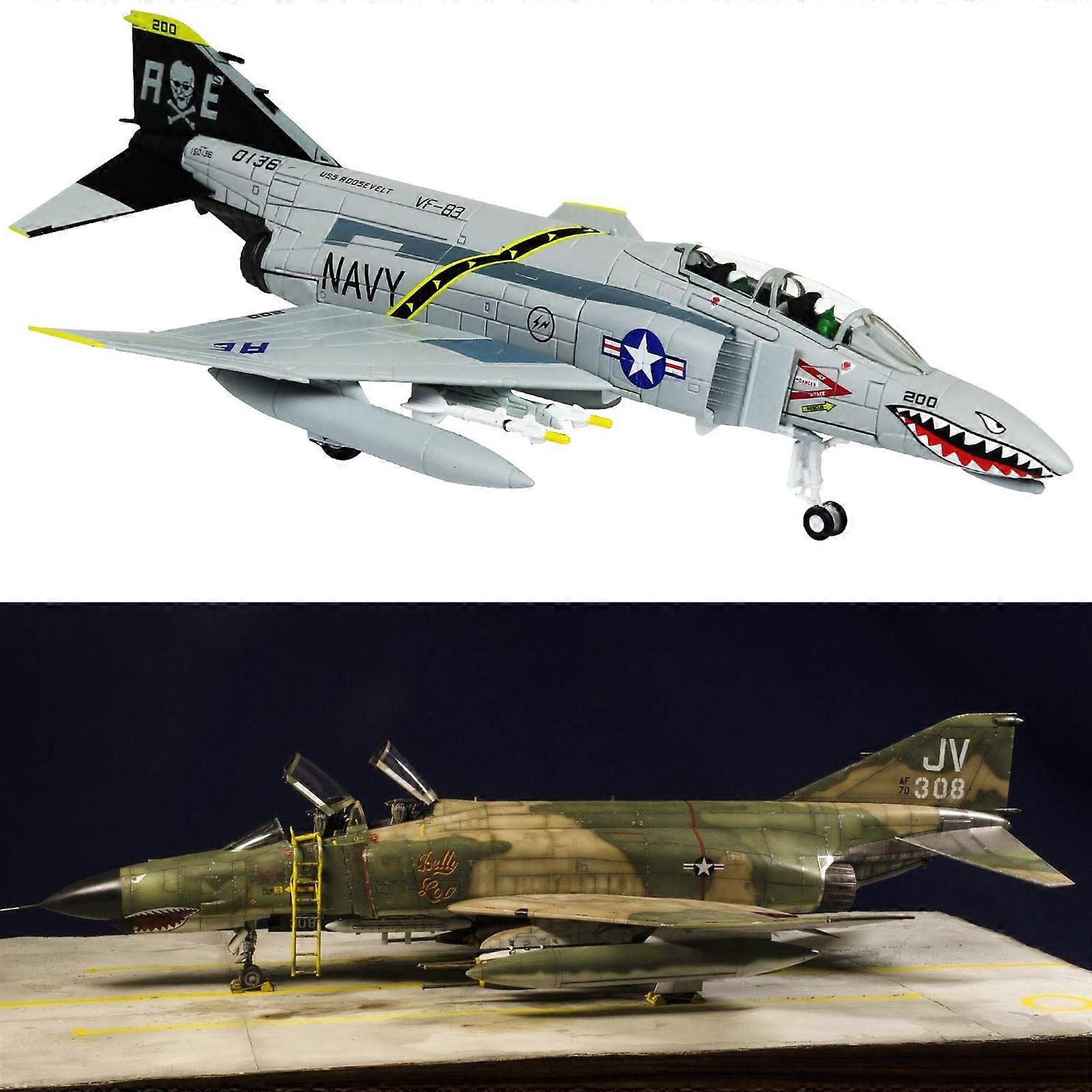 1:100 American F-4C Phantom II Simulation Alloy Supersonic Fighter ...
