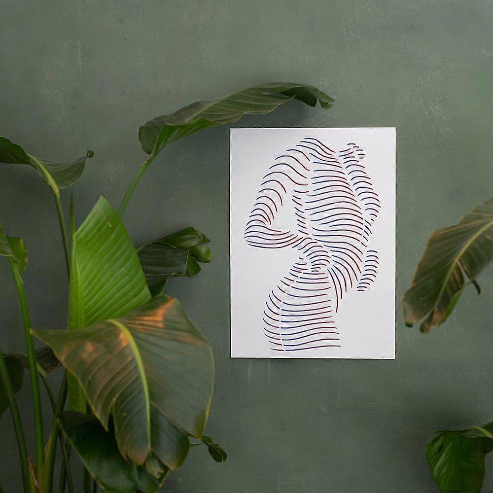 1pc Human Body Painting Stencil 8.3x11.7inch Reusable Female Line Body ...