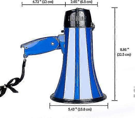 Portable Megaphone Bullhorn 20 Watt Power Megaphone Speaker Voice And ...