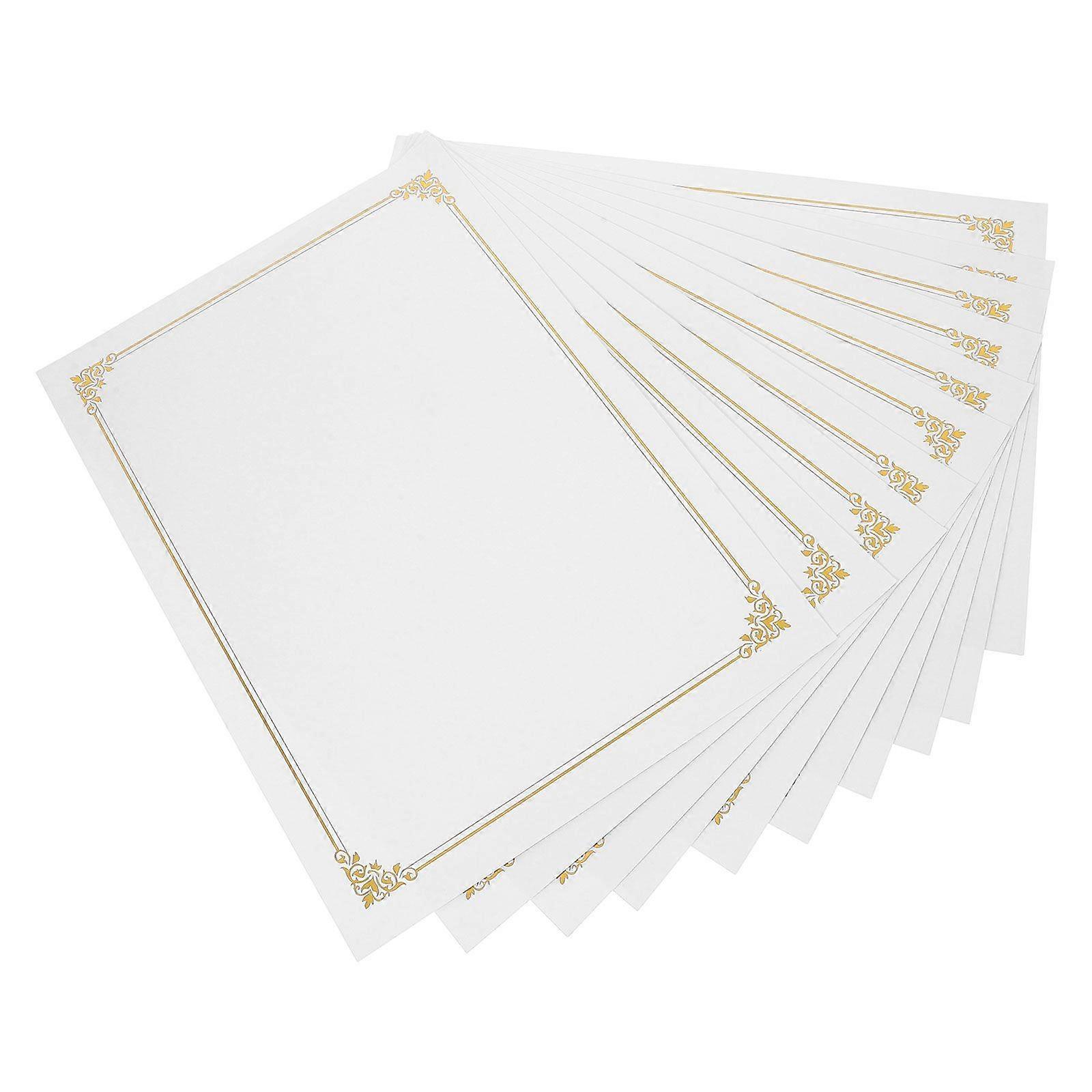 10pcs Blank Certificate Paper A4 Certificate Paper Diploma Certificate ...