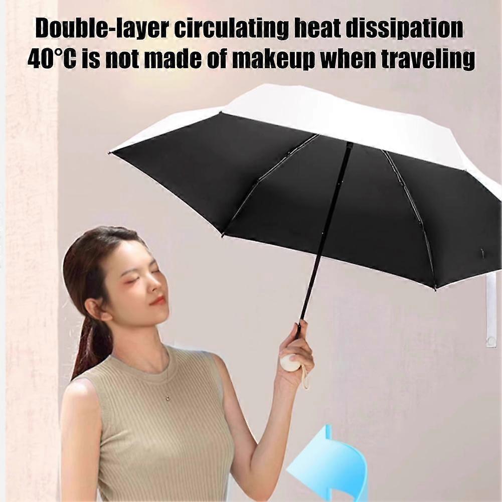 6-Bone Portable Capsule Sunscreen Umbrella, Sun and Rain Dual Use ...