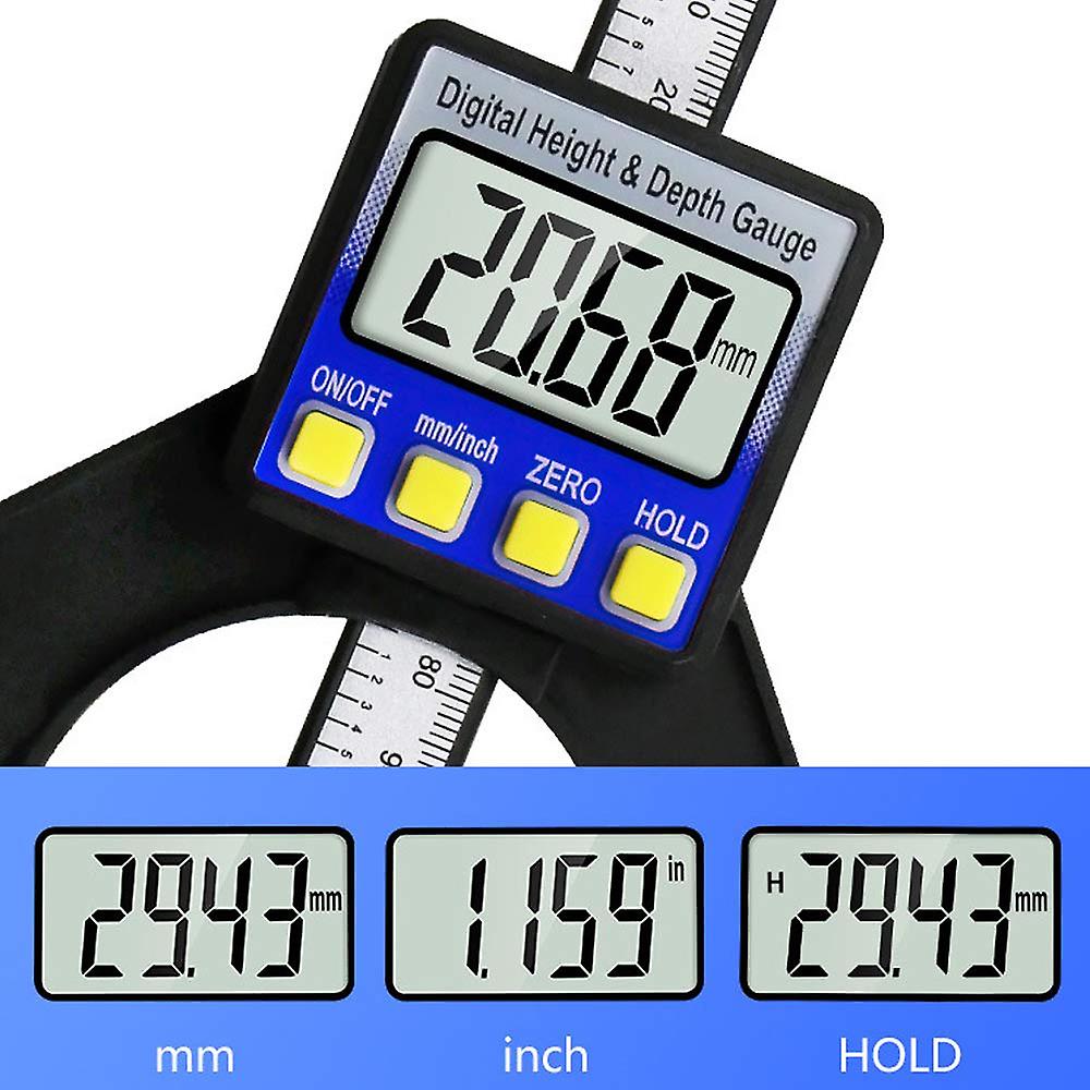 Digital Depth Gauge 80mm Carpentry Height And Depth Gauge With Depth ...