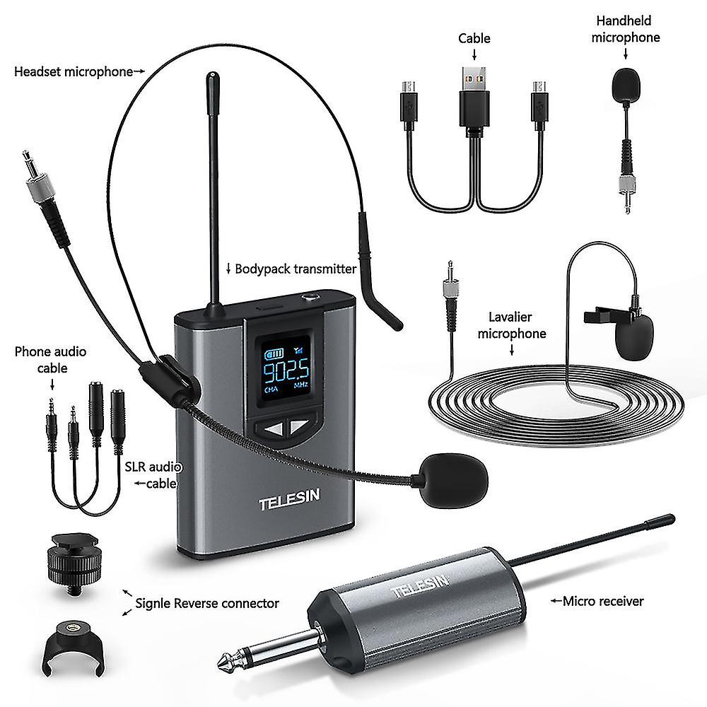 Wireless Microphone 50m Transmission Distance Mic Set Handheld ...