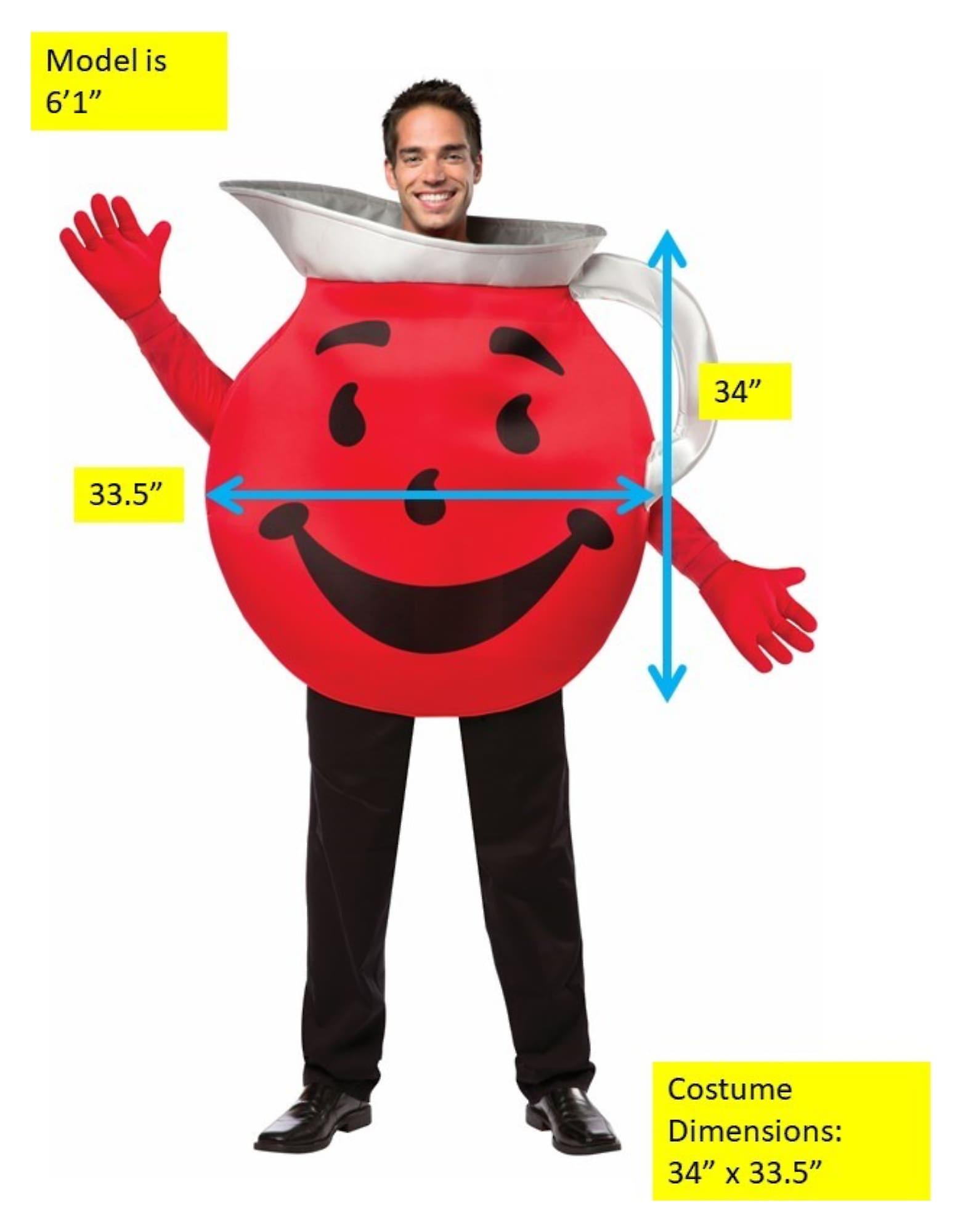 Kool Aid Guy Drink Mix Beverage Red Pitcher Funny Unisex Adult Mens ...