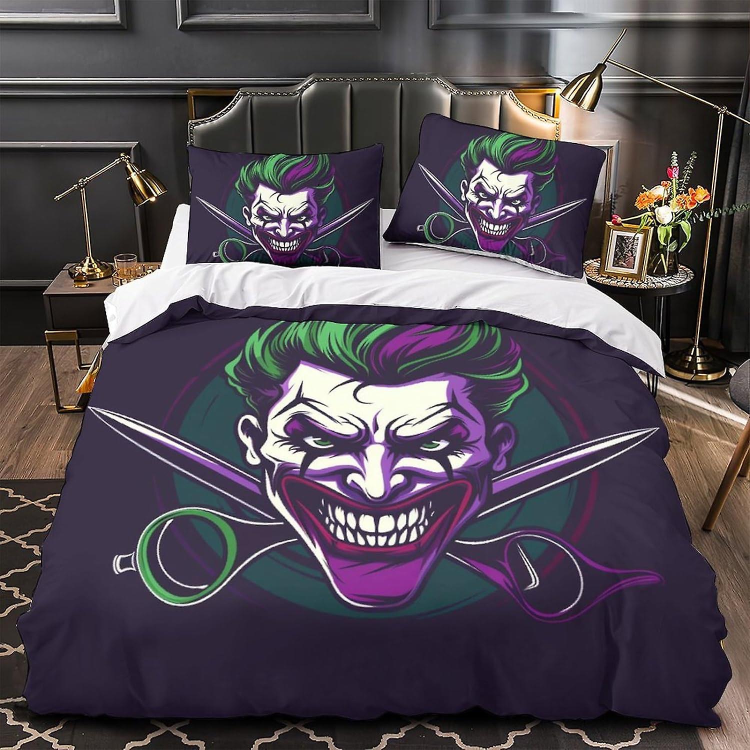 HOUKIG Joker 3D Print Joker Theme Duvet Cover Comforter Covers Quilt ...