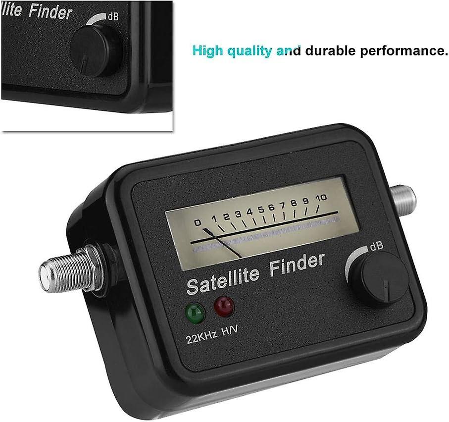 Satellite Finder, Digital Signal Meter with Black Background and White ...