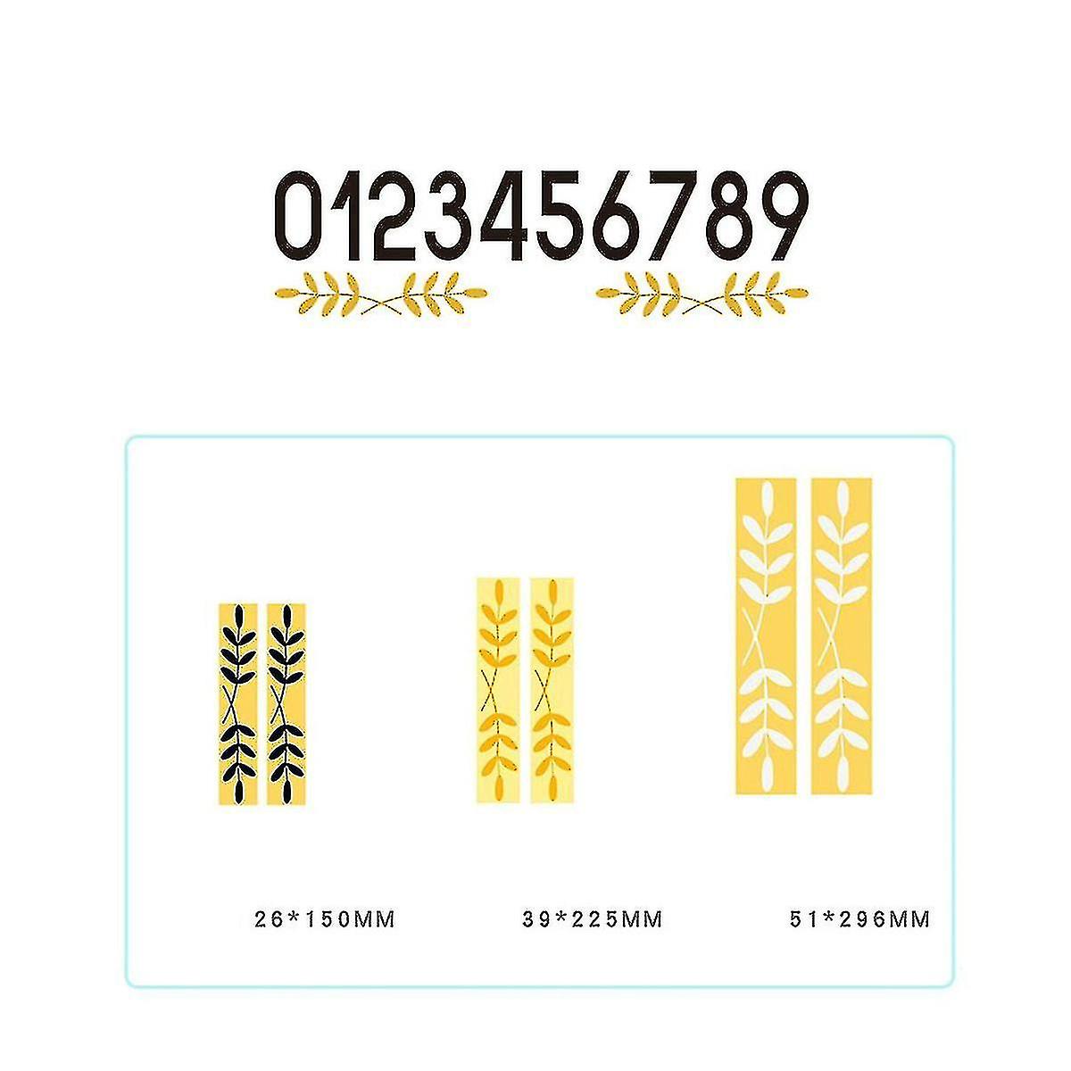 20pcs Waterproof Reflective Sticker Numbers 0-9 | Fruugo UK