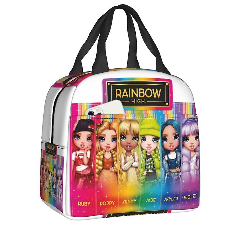 Rainbow High Rockers Band Lunch Box Women Cooler Thermal Food Insulated ...