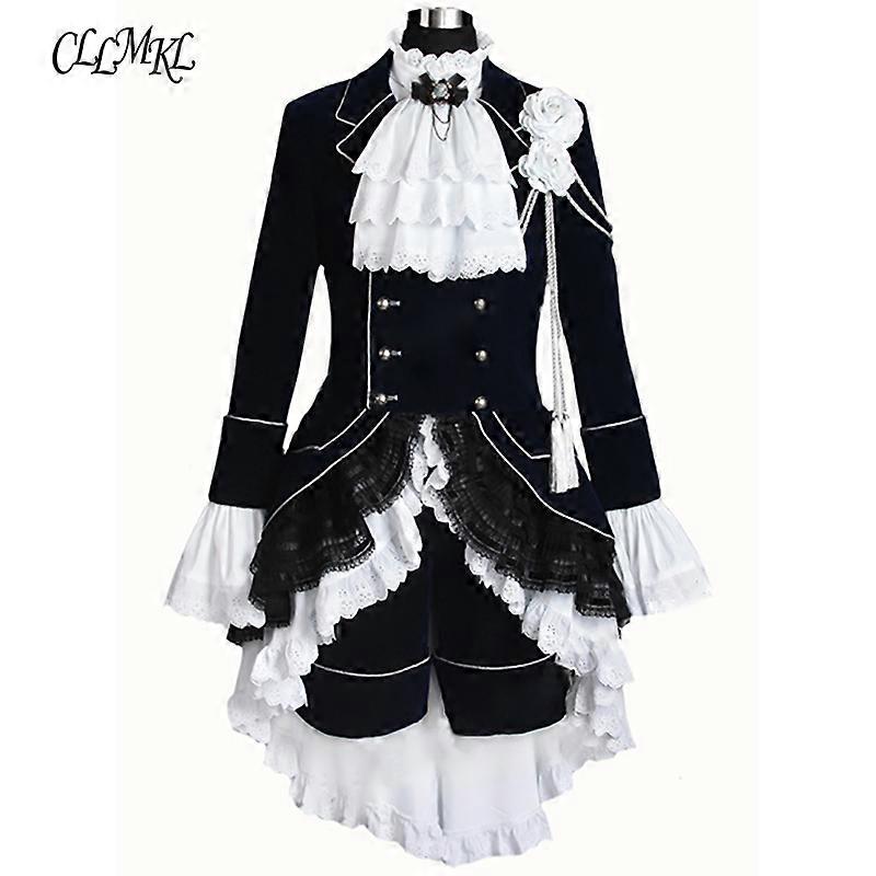 Black Butler Cosplay Ciel Phantomhive Black Uniform Suit Men's ...
