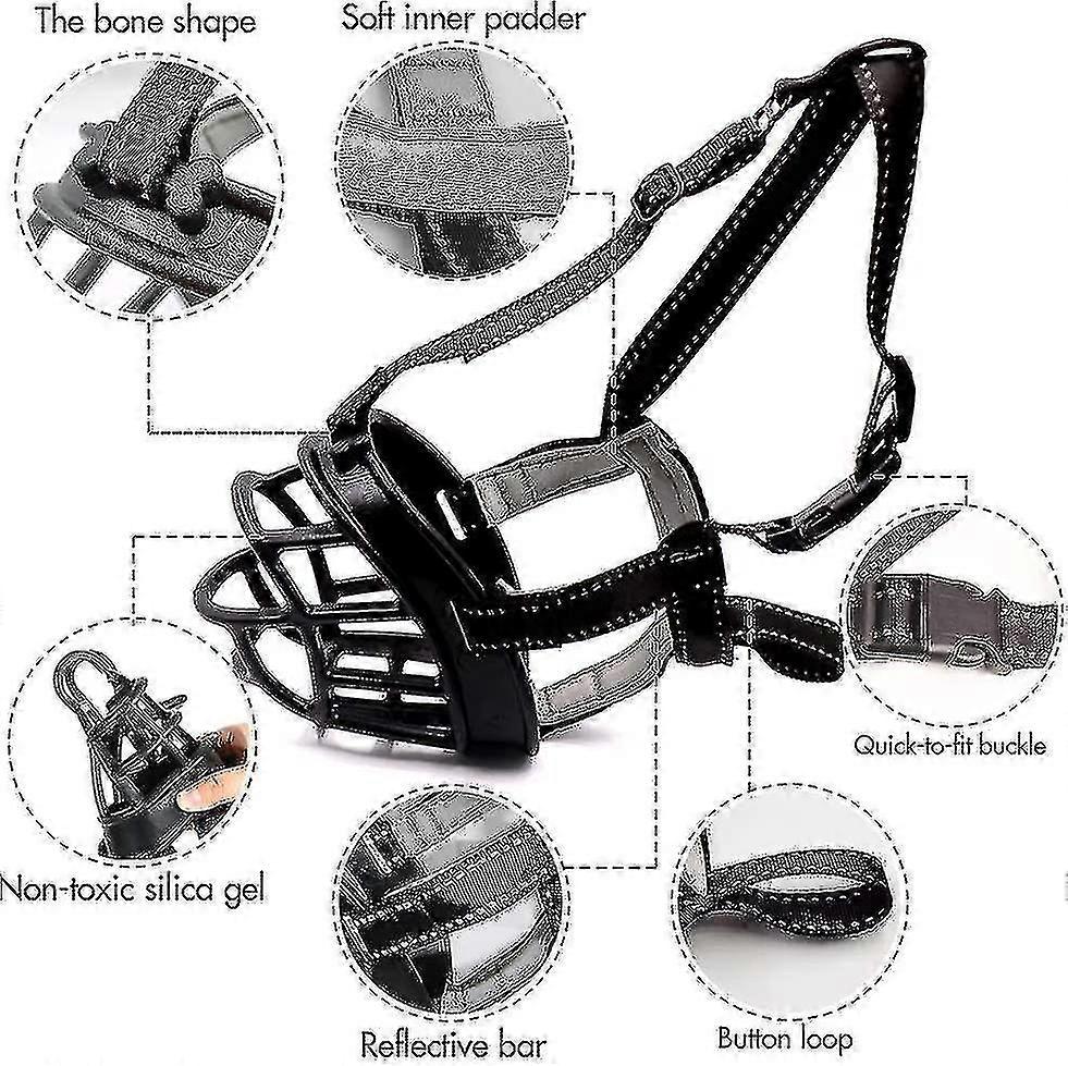 Soft Basket Muzzle For Dogs Secure And Comfortable Fit, Better Prevent ...