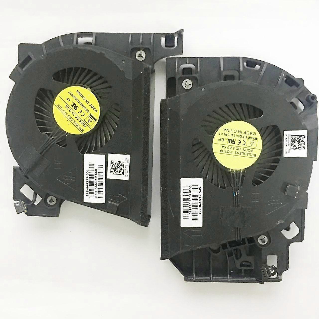 Computer CPU Cooling Fans For HP ZBOOK 17 G3 848378-001 848377-001 FGD9 ...