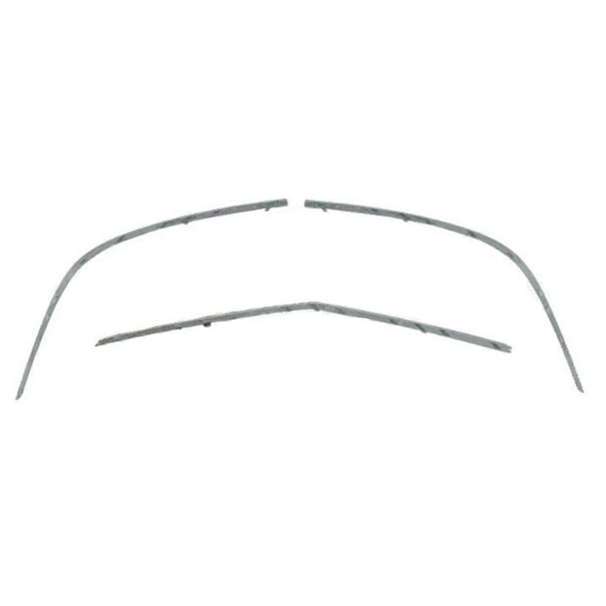 1 Set Front Bumper Lower Chrome Molding Trim 2218850021 2218850121 ...