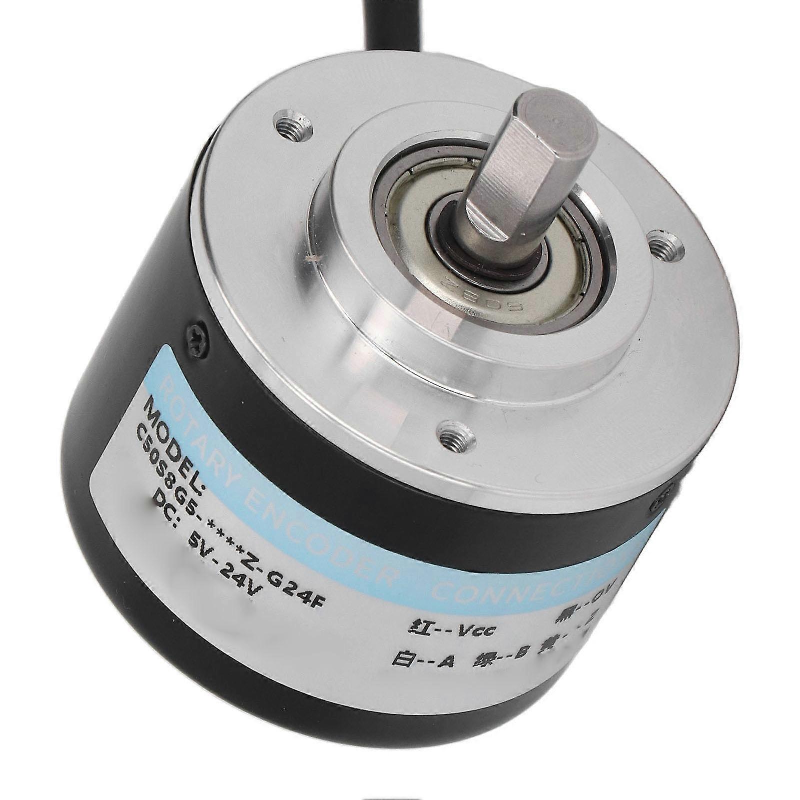 2 Phase Incremental Rotary Encoder 50mm Outer Diameter IP50 PNP Rotary Encoder DC5?24V 600P/R ...