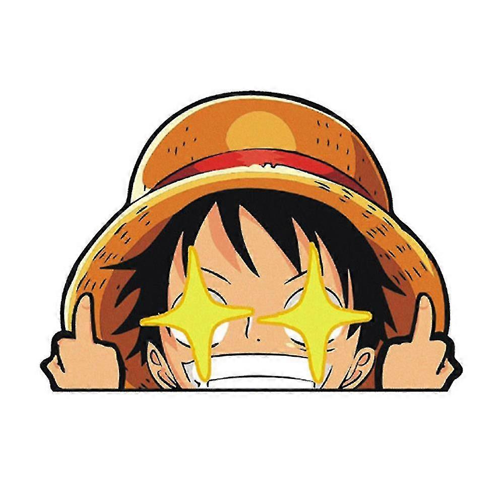 One Piece Monkey D. Luffy Roronoa Zoro Chopper Peeking Car Decals ...