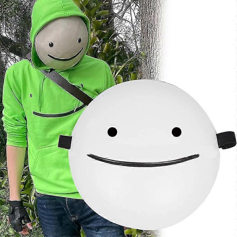 Cartoon Smile Dreams Masks Anime White Helmet Cosplay Masks Halloween ...