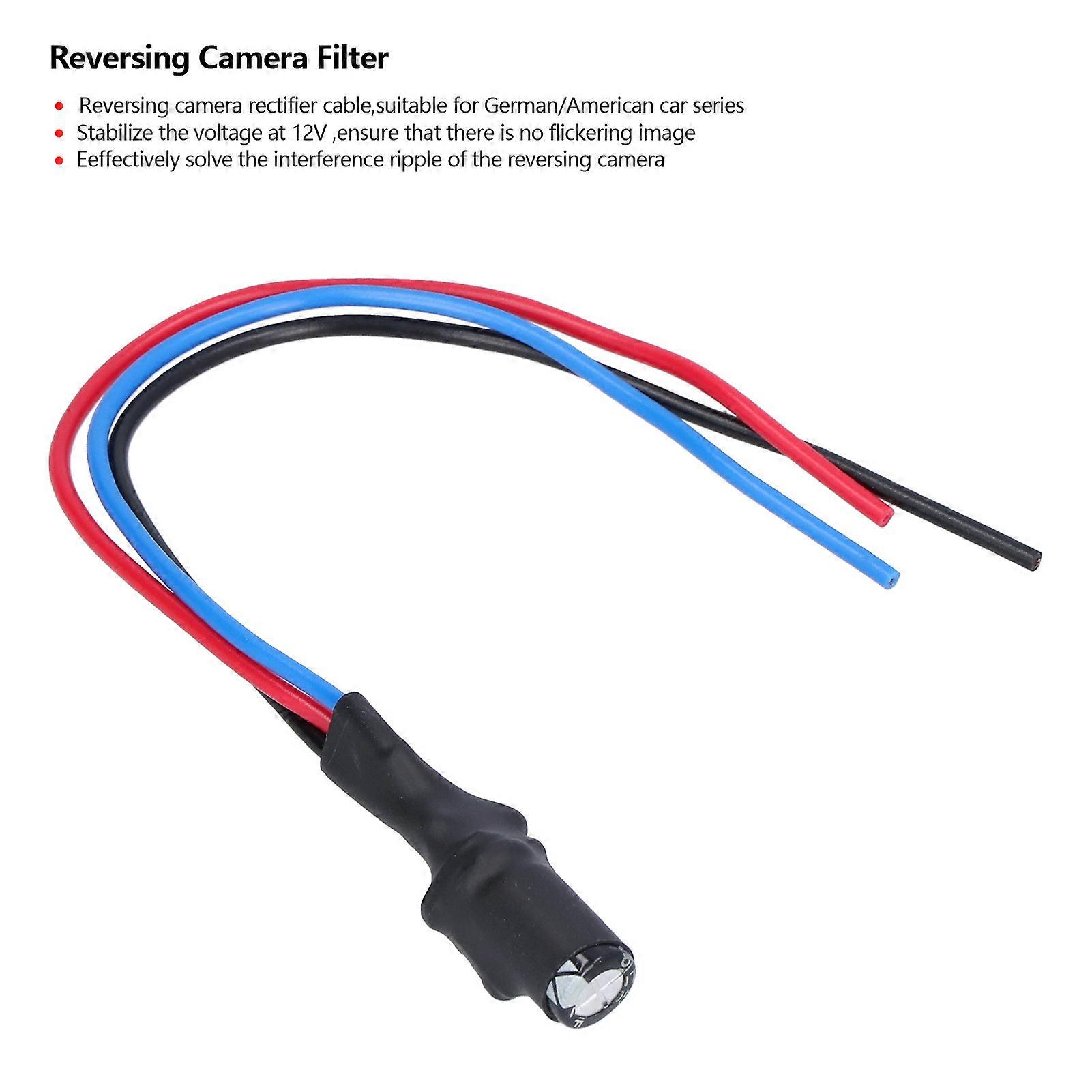 Reverse Camera Signal Filter 12V Relay Capacitor Rectifier Cable for ...