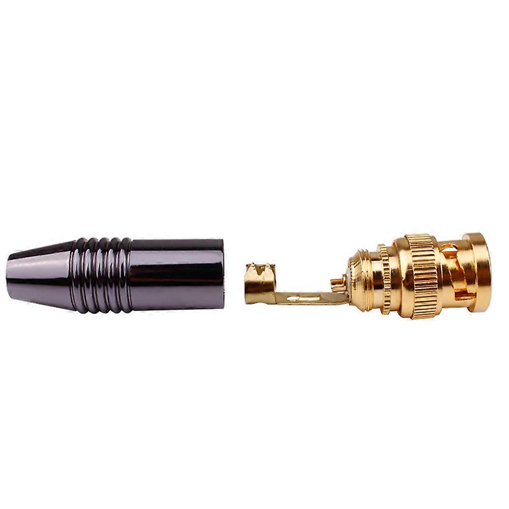BNC Jack Plug Connector Gold-Plated HD BNC Male Adapter For Coaxial ...