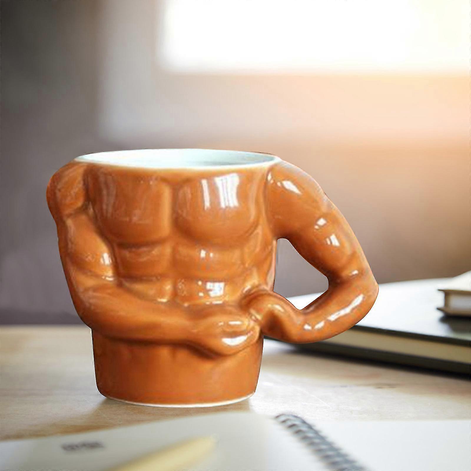 Muscle Cup Ceramic Mug Water Cup Coffee Cup Ceramic Cup Large Capacity ...