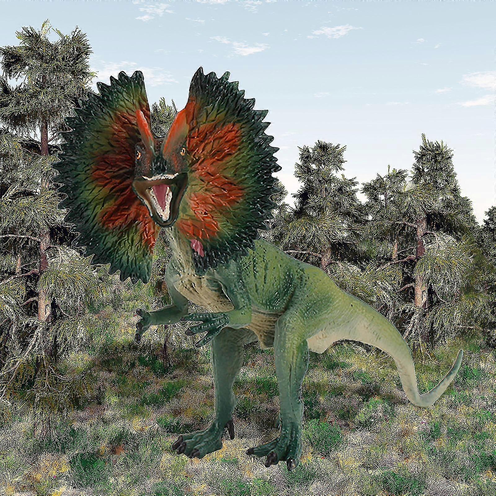Realistic Dinosaur Model Lifelike Dilophosaurus Dinosaur Figure Toy Set ...
