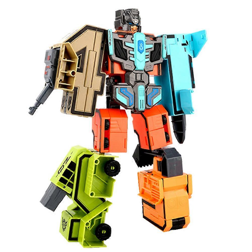 Toy Deformation Number Transform Robot DIY Assembled Puzzle Mecha Robot ...
