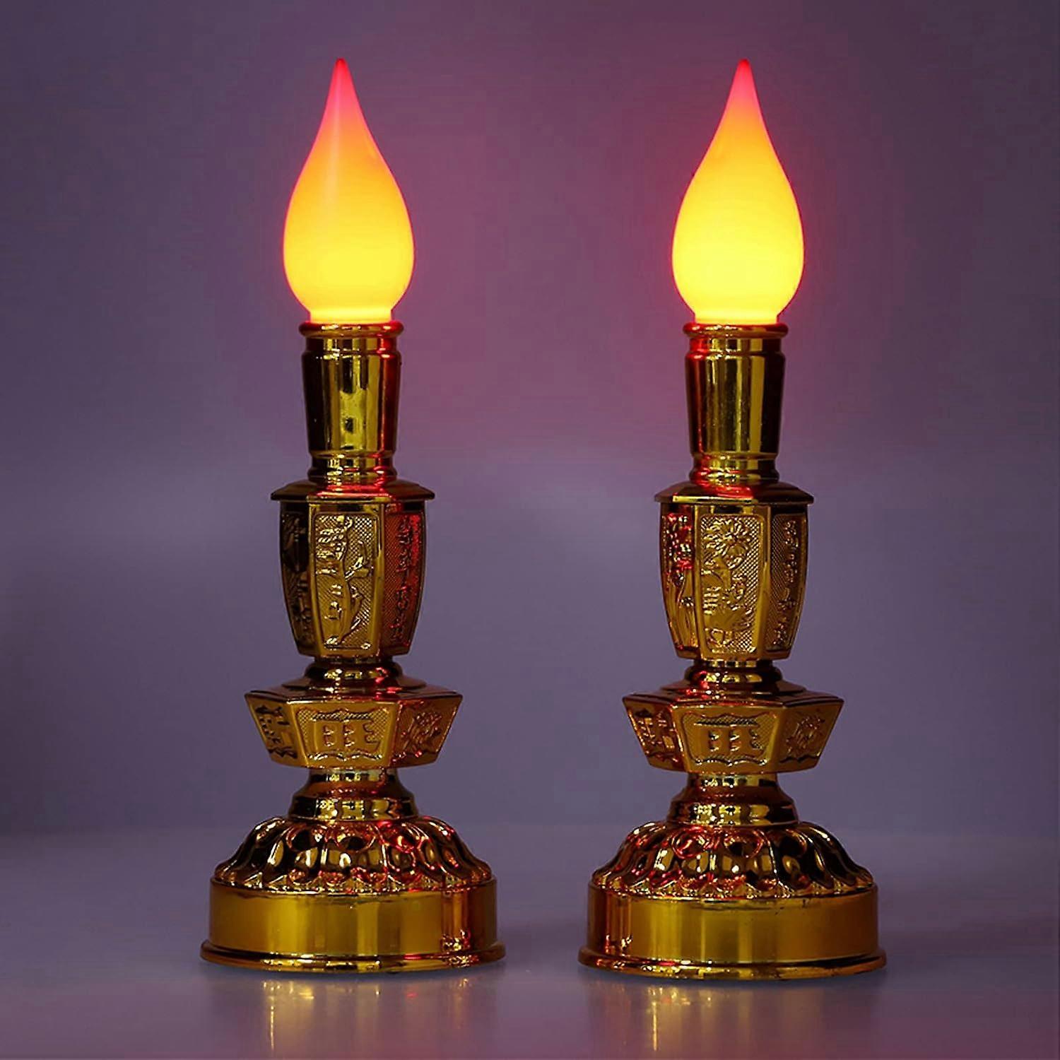 Candle Lamp, Flower Buddhist Light LED Consumption Chinese Style ...