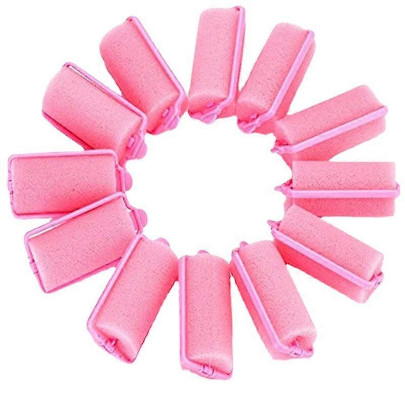 30 Pieces Foam Sponge Hair Rollers Pink Curlers Soft Sponge Hair ...