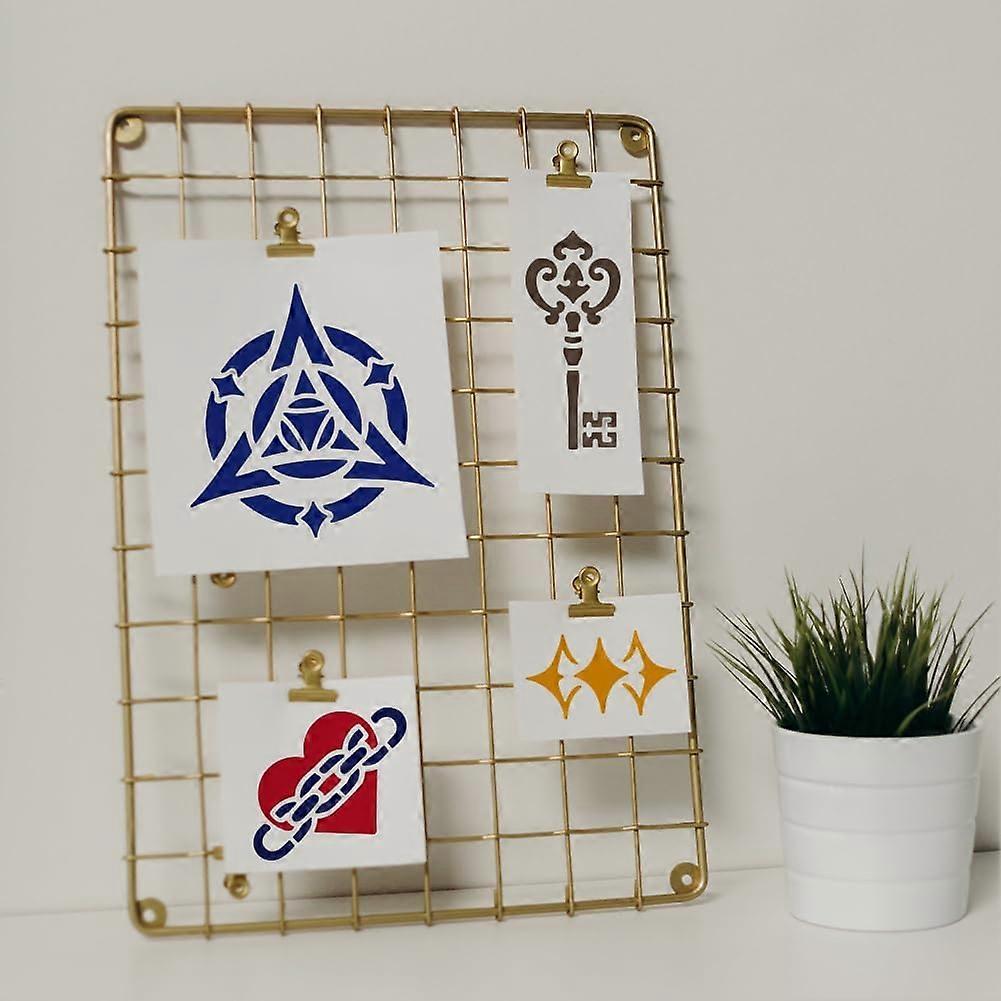 2pcs Tarot Symbols Stencil 11.811.8inch Tarot Painting Stencil with Paint Brush Magic Divination ...