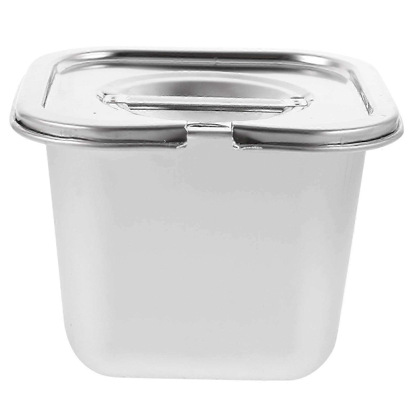 Stainless Steel Ice Cream Container Freezer Food Storage Container ...