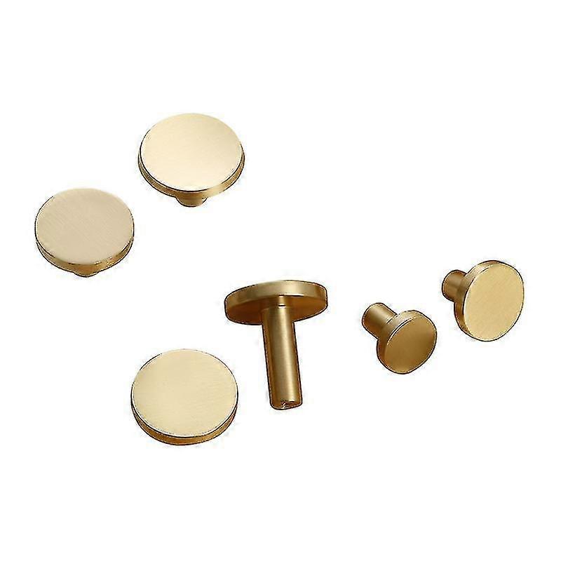 Solid Brass Round Handles, Gold Drawer Handles, Cabinet Handles For ...