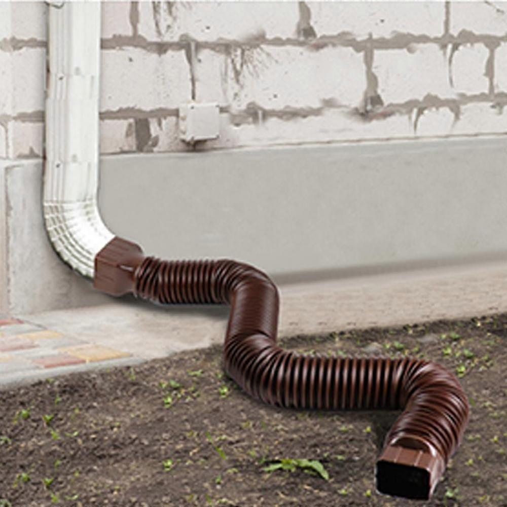 Downspout Plastic Extension Pipe Flexible Easy Installation Extender ...