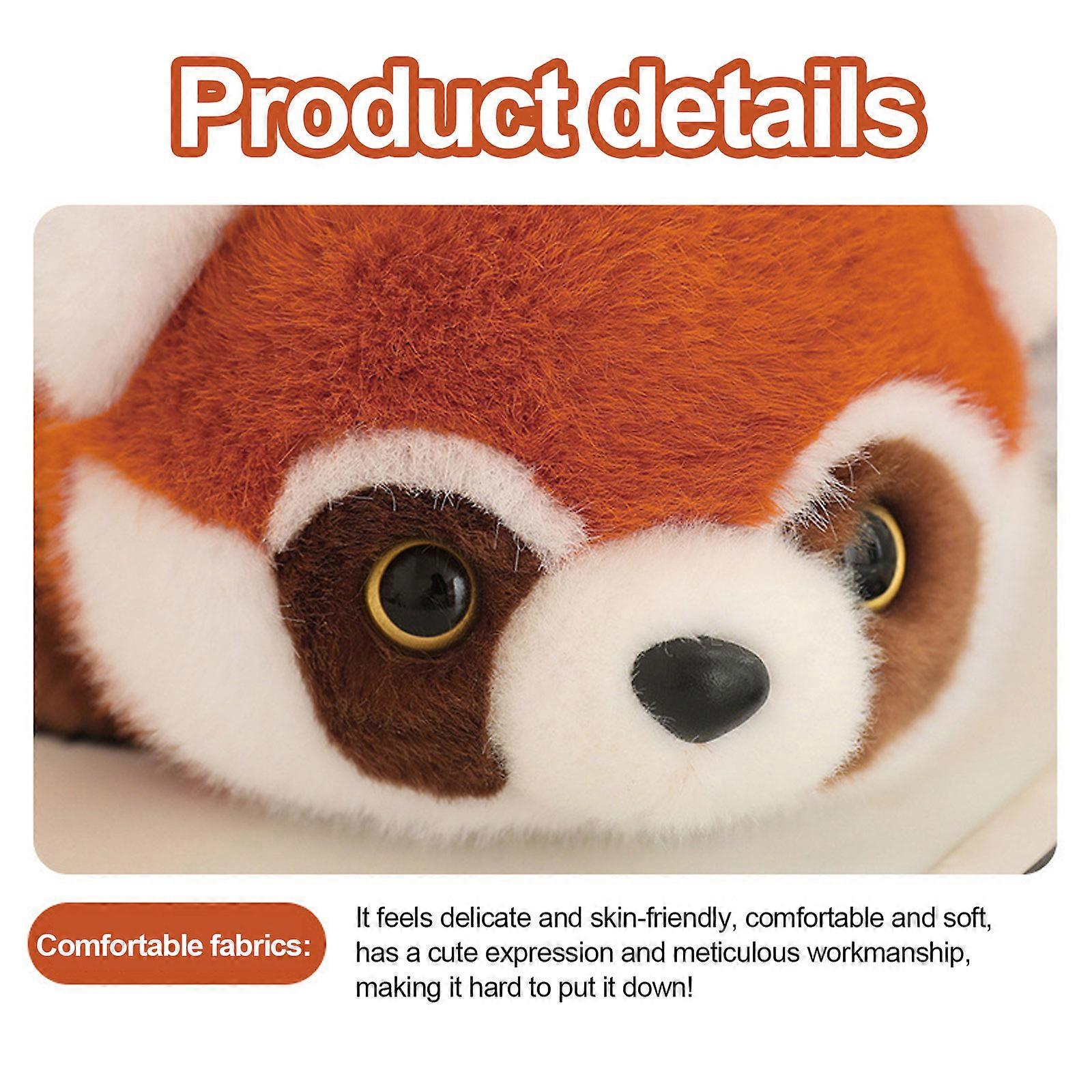 The Giant Panda and Transform Into a Brown Red Panda. Red Panda Doll ...