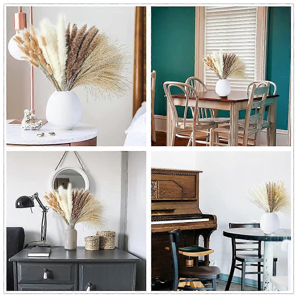 Dried Pampas Grass Decor, Pampas Grass Bunny Tails Dried Flowers, Reed Grass Bouquet for Wedding ...